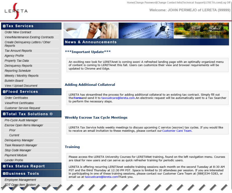 LERETAnet FAQ - Lereta